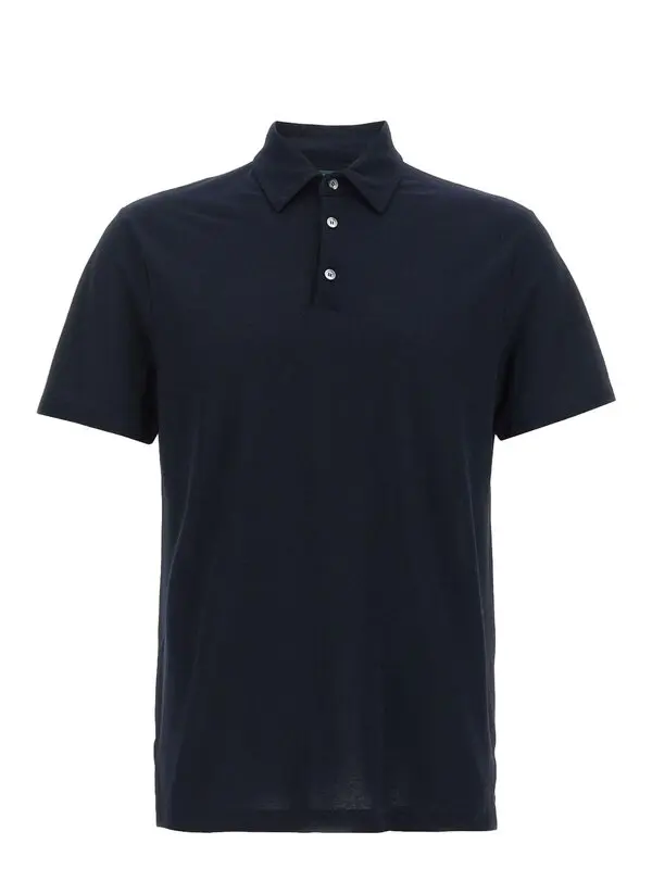 ZANONE Ice Cotton Polo Shirt - Blue
