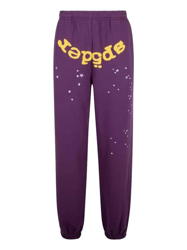 SP5DER Star Og Web V2 Track Pants - Purple