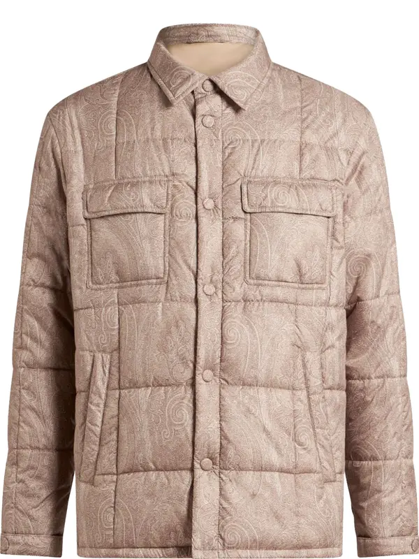 Etro Quilted Shirt Jacket - Neutrals
