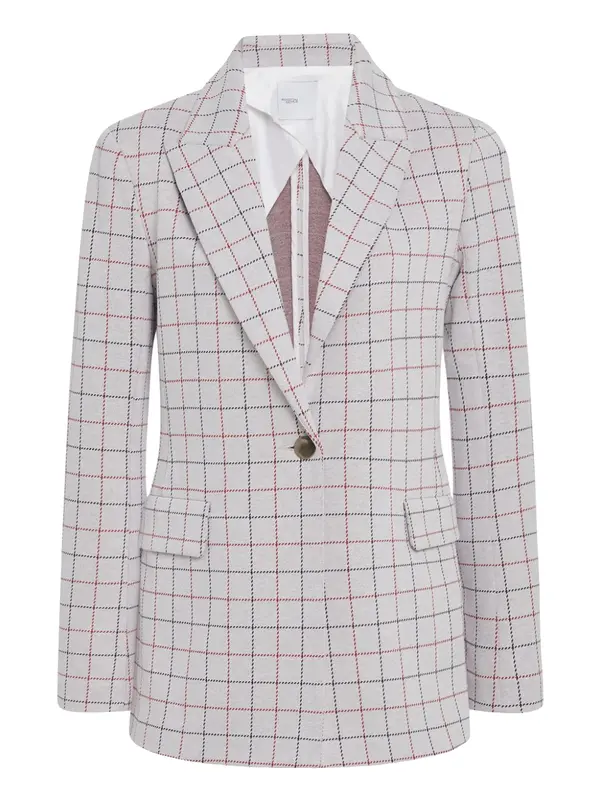 Rosetta Getty Check-pattern Blazer - Neutrals