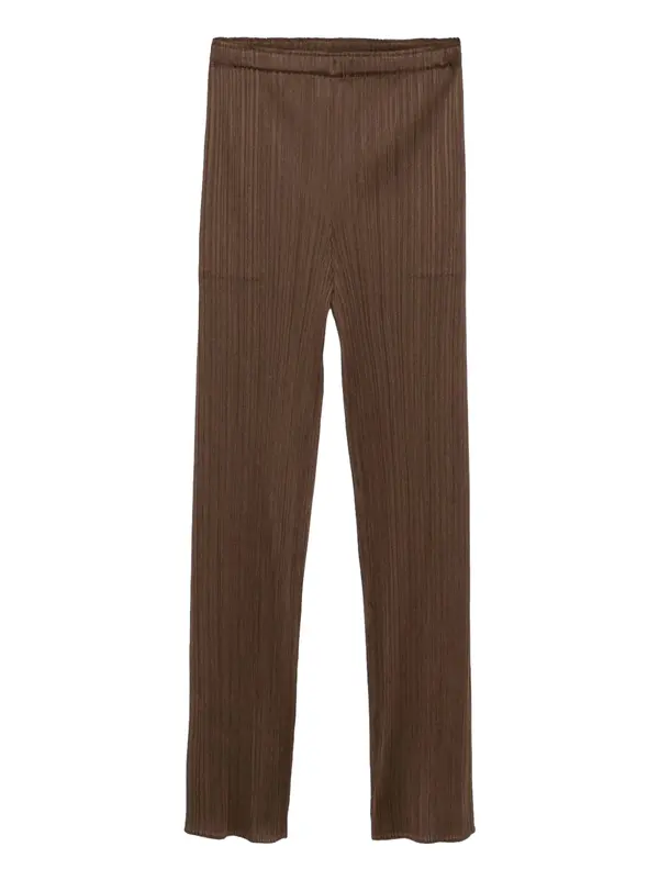 Issey Miyake Basic Trousers - Brown