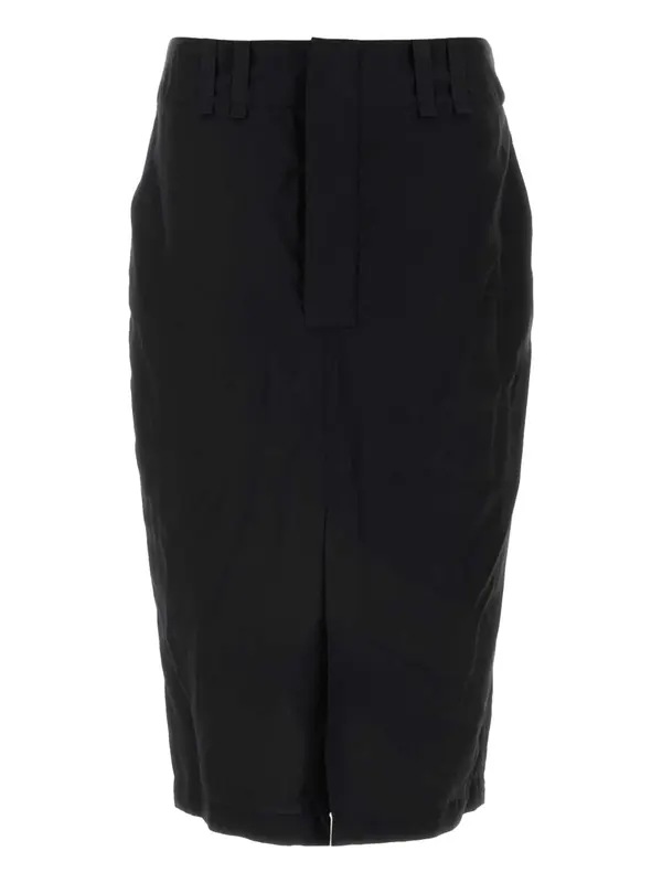Saint Laurent Crepe Skirt - Black