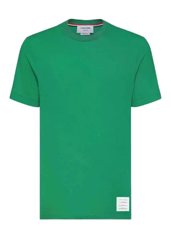 Thom Browne 4-bar Stripe Cotton T-shirt - Green