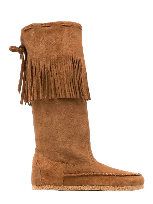 P.a.r.o.s.h Fringed Boots - Brown