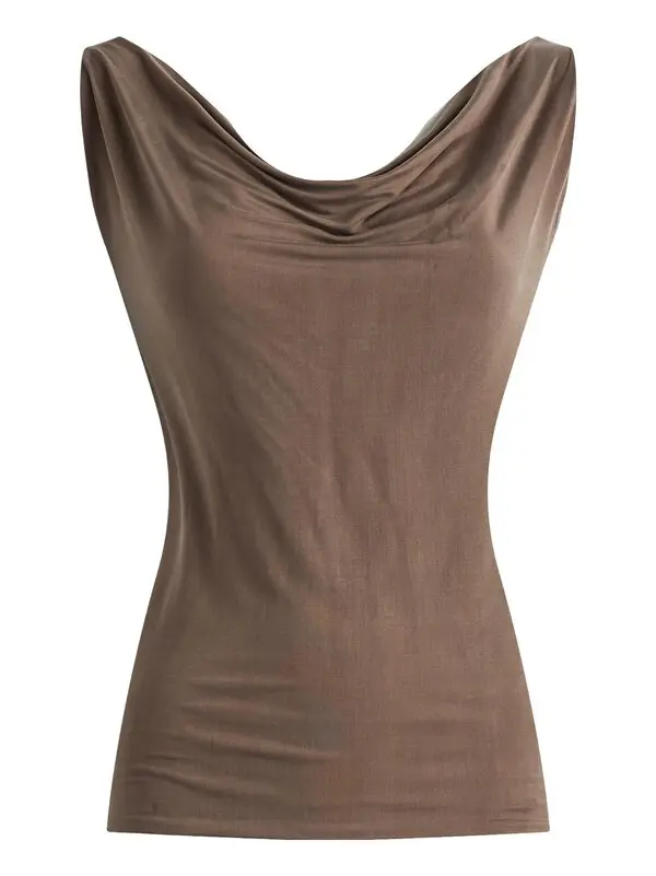 PEACHY DEN Kylie Top - Mocha