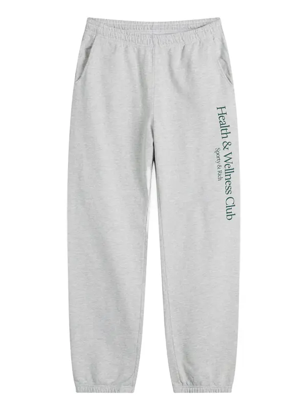 SPORTY & RICH H&w Crest Sweatpant - Heather Gray Alpine