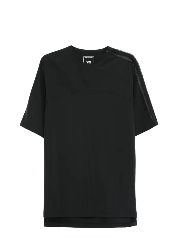 Y3 Mesh 3-stripes T-shirt - Black
