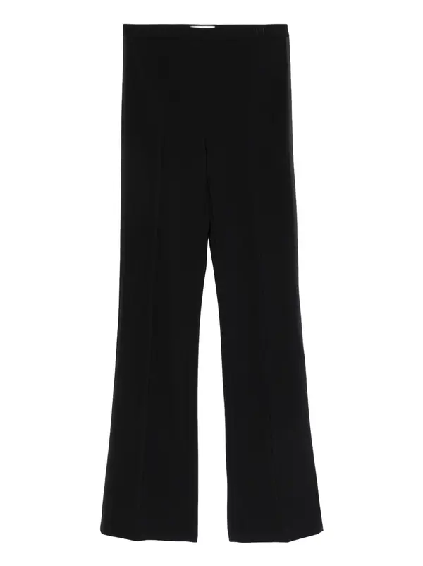 Elisabetta Franchi Satin-trim Crepe Trousers - Black