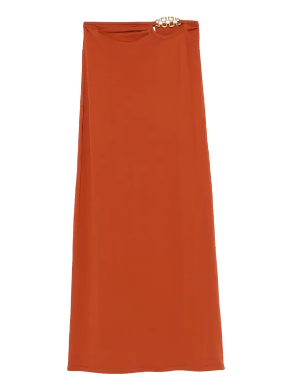 Giuseppe Di Morabito Appliqué-detailed Maxi Skirt - Orange