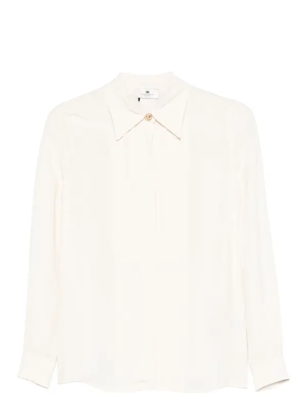 Elisabetta Franchi Georgette Shirt - Neutrals