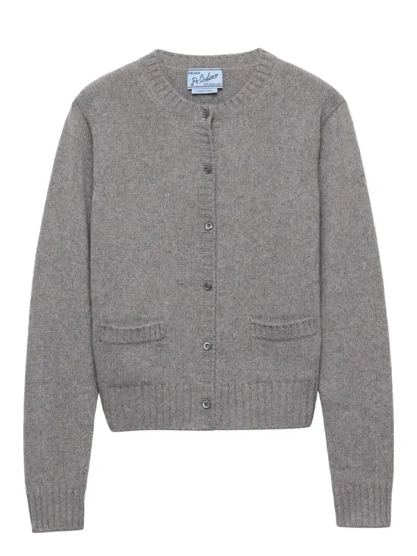 Prada Cashmere Cardigan - Grey