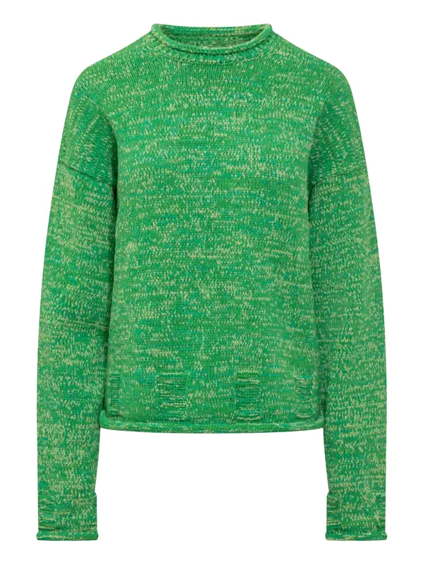 JW Anderson Marl-knit Sweater - Green