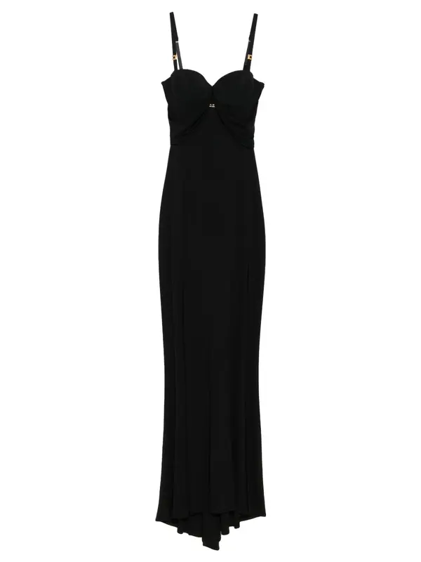Elisabetta Franchi Corset-style Maxi Dress - Black