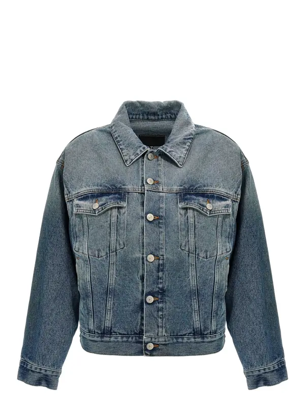 MAISON MARGIELA Cut-out Denim Jacket - Blue