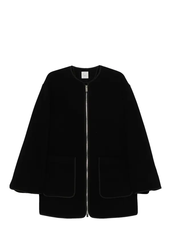TOTEME Felted Coat - Black