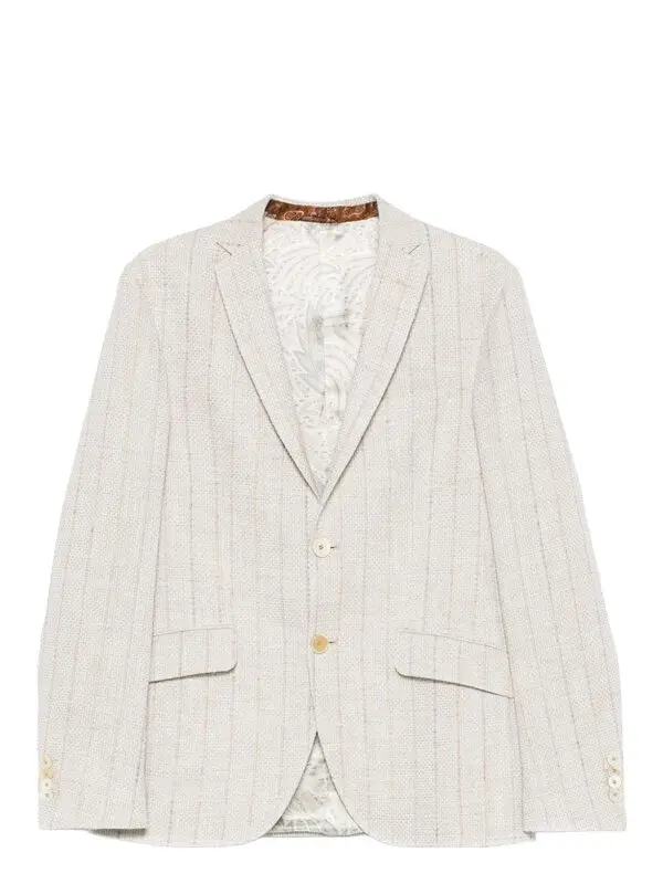 Etro Pinstripe Blazer - Neutrals