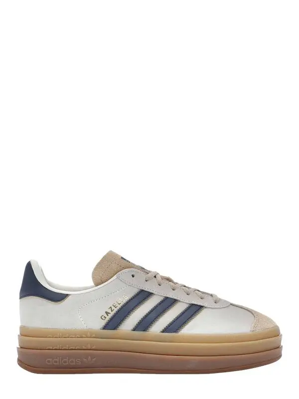 Adidas Gazelle Bold Sneakers - Cream White/night Indigo