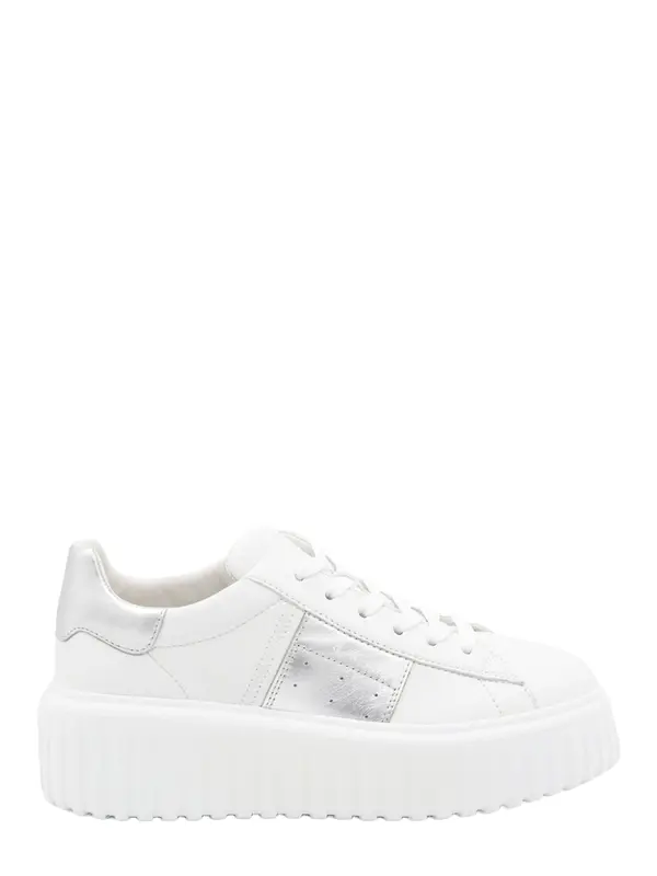 Hogan H-stripes Platform Sneakers - White