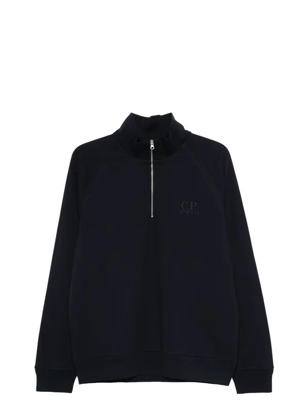 C.P. COMPANY Polo-collar Sweatshirt - Blue