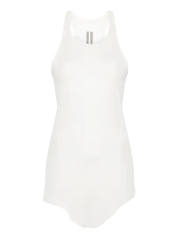 Rick Owens Fine-ribbed Tank Top - White