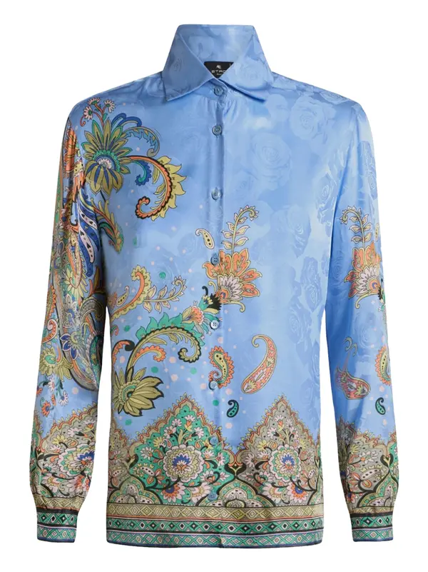Etro Paisley-print Shirt - Blue
