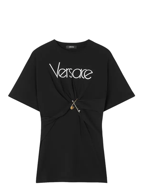 Versace Safety-pin T-shirt - Black
