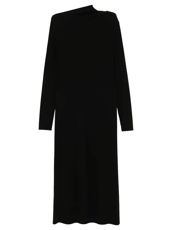 TOTÊME Draped Jersey Dress - Black