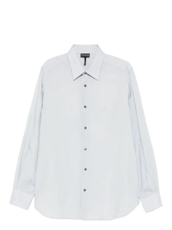 Emporio Armani Pinstripe Shirt - Blue