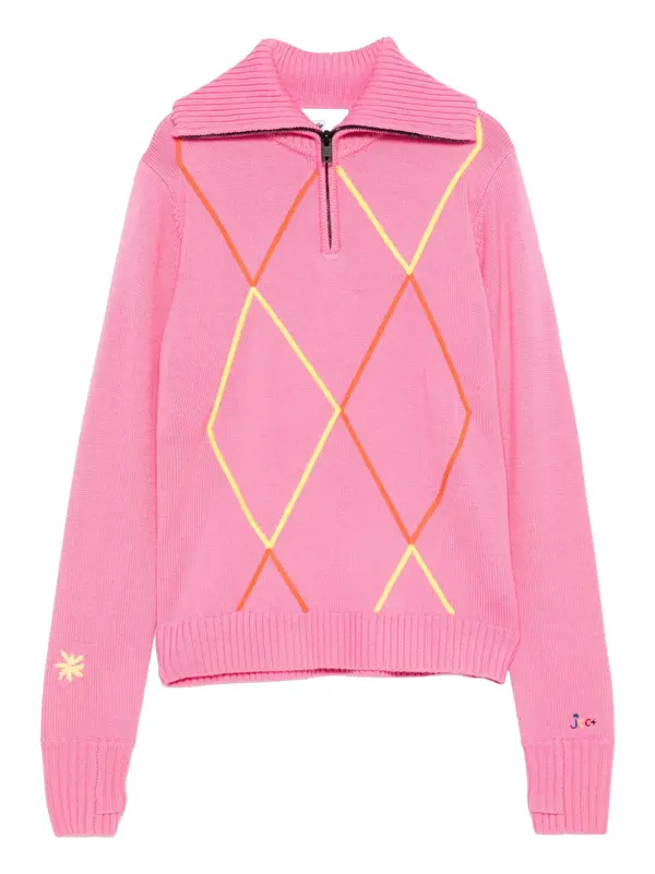 Rossignol X Jcc Merino-wool Sweater - Pink