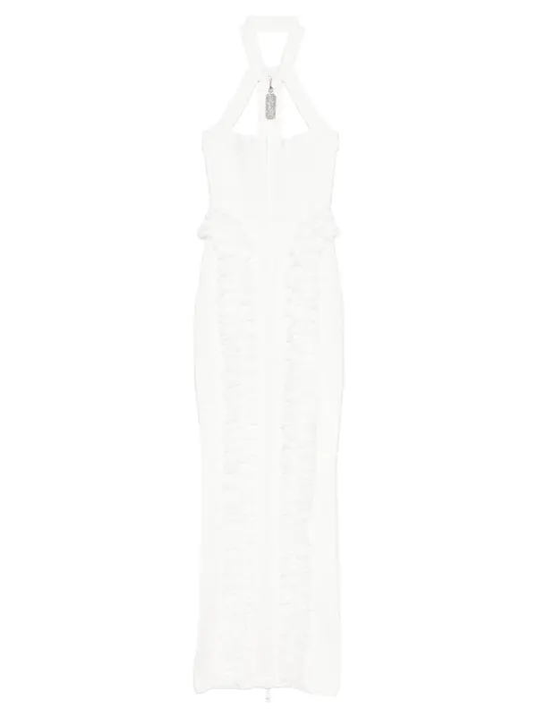 SELF-PORTRAIT X Christopher Kane Knit Maxi Dress - White