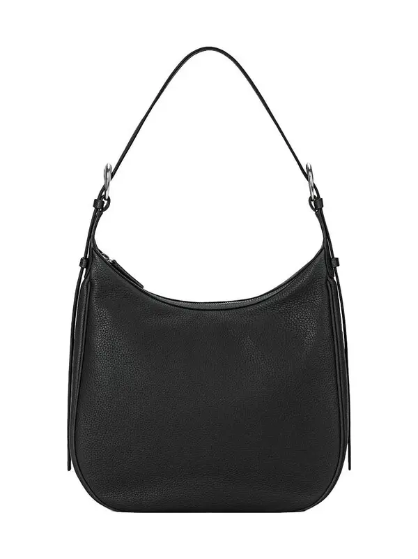 Staud Pine Leather Hobo Bag - Black