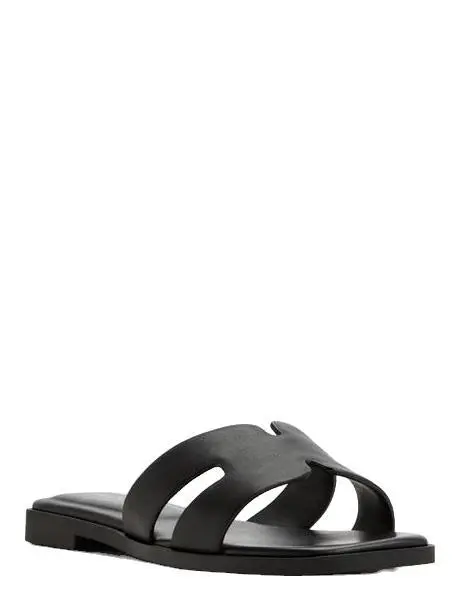 Aldo Itsandal Leather Slide Sandal - Black