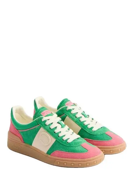 Valentino Garavani Upvillage Low Top Sneakers - Green/ Pink