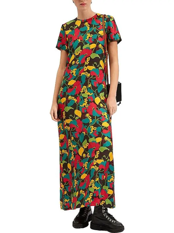La DoubleJ Swing Dress - Vines Brown