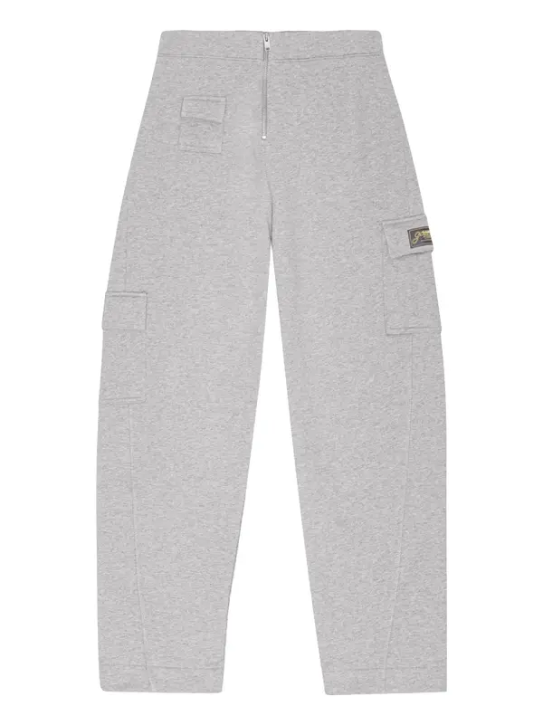 GANNI Logo-patch Track Pants - Grey