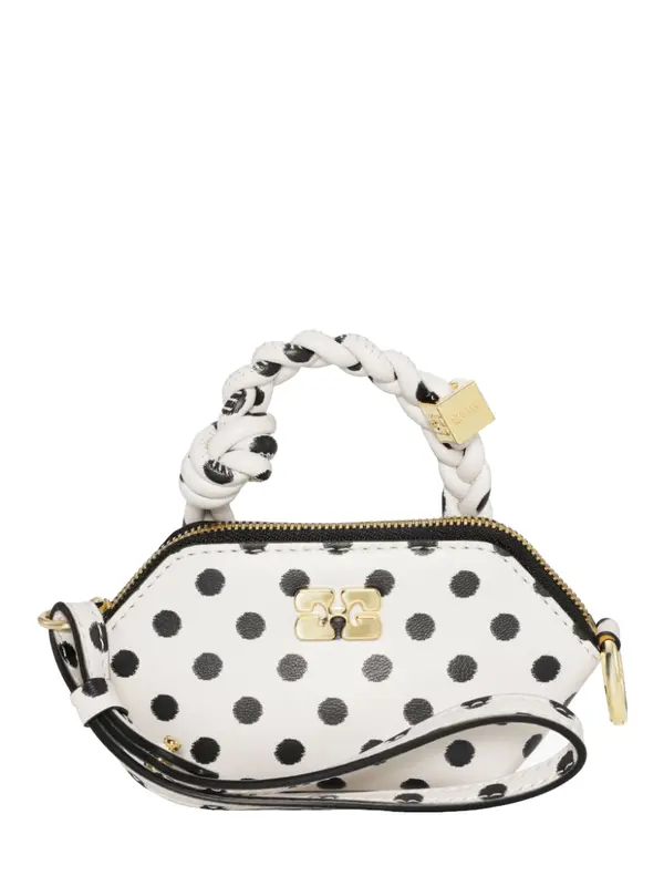 GANNI Polka Dot-print Mini Bag - White