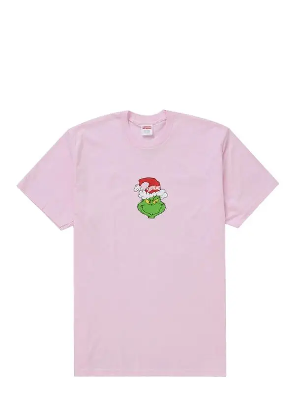 Supreme Grinch Tee Shirt - Light Pink