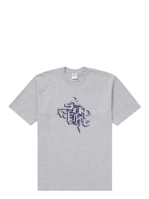 Supreme Smoke Tee Shirt - Heather Grey