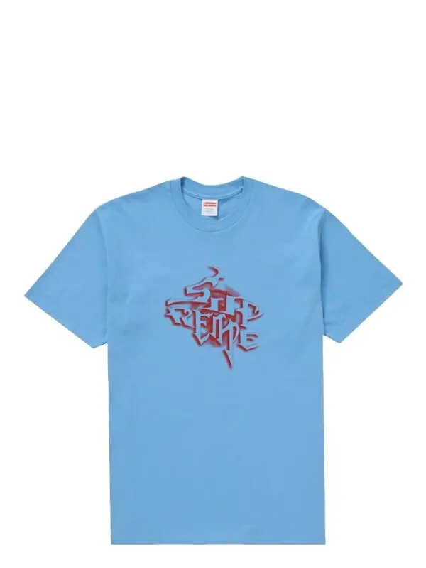 Supreme Smoke Tee Shirt - Bright Blue