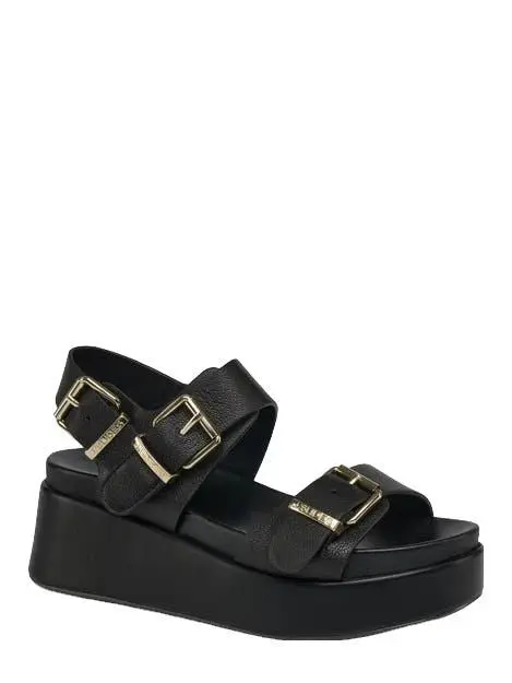 J/SLIDES NYC Brooke Platform Sandal - Black