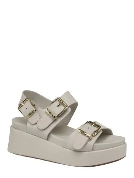 J/SLIDES NYC Brooke Platform Sandal - Off White