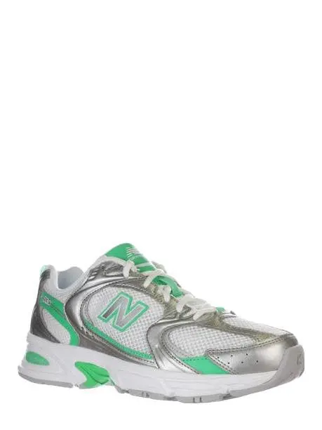 NEW BALANCE 530 Athletic Sneaker - Silver Metallic/green Apple