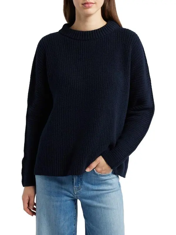 Frank & Eileen Montecito Cotton Sweater - Marine
