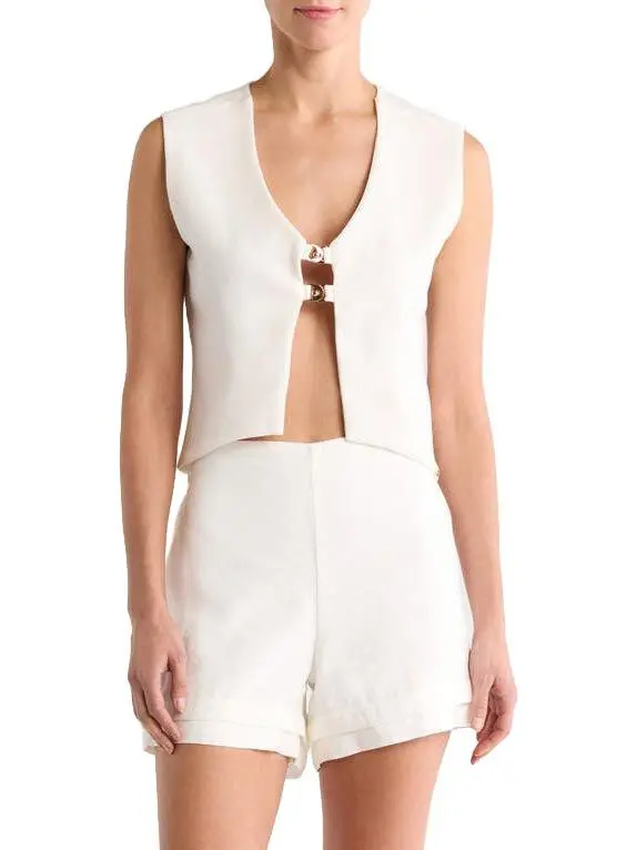 BOAMAR Adara Cover-up Vest - Ivory