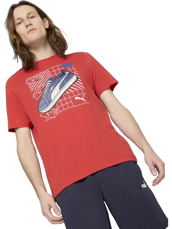 PUMA Graphics Sneakers T-shirt - Red