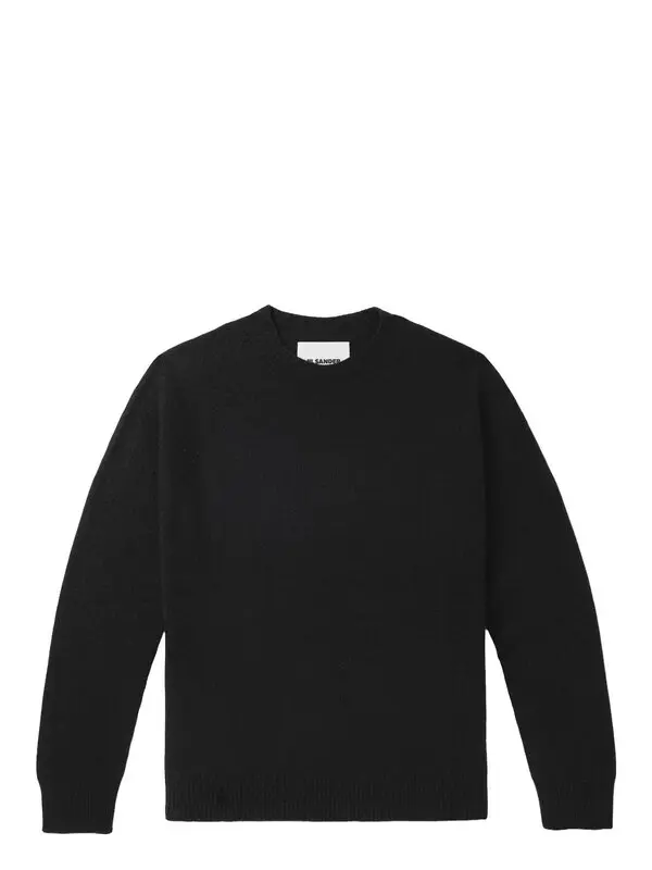 JIL SANDER Merino Wool And Cashmere-blend Sweater - Black