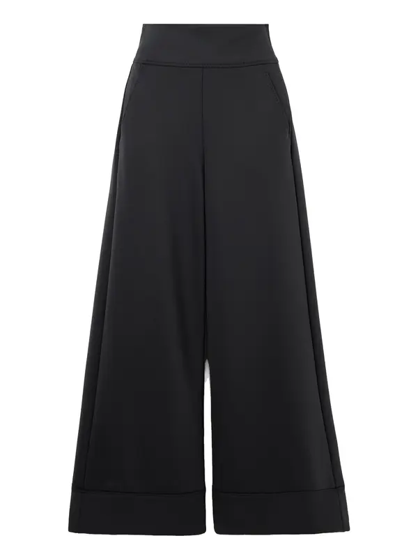 Max Mara Fagiani Stretch-twill Wide-leg Pants - Black