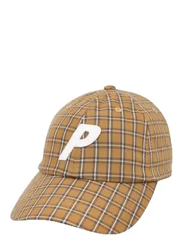 PALACE Plaid P 6-panel Cap - Mustard
