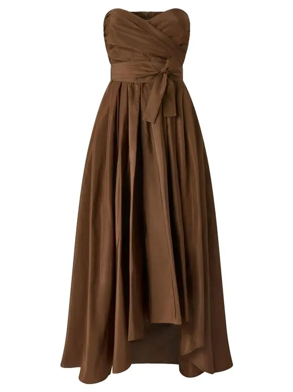 Pinko Strapless Gown - Brown