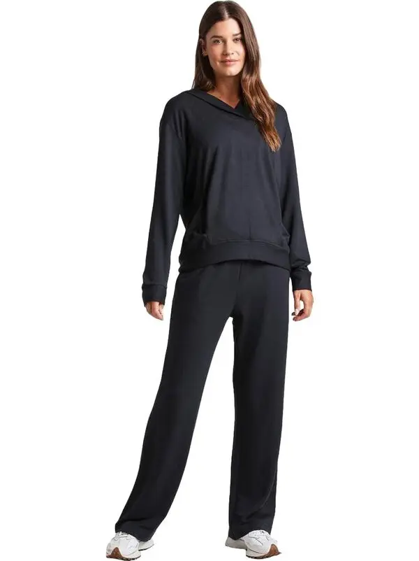 LOSANO Malibu Relaxed Fit Hoodie - Black